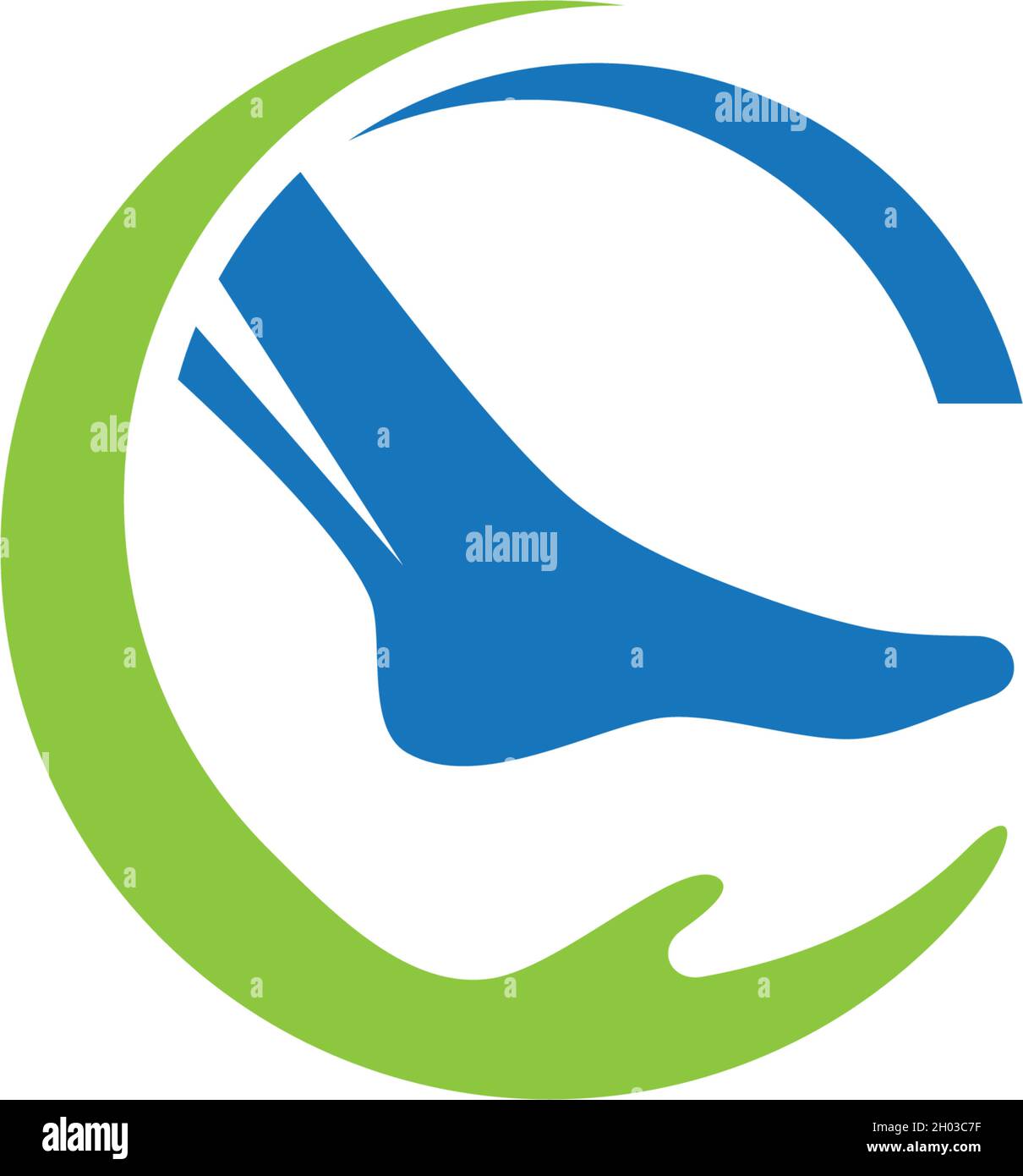 foot ilustration Logo vector Template Stock Vector Image & Art - Alamy