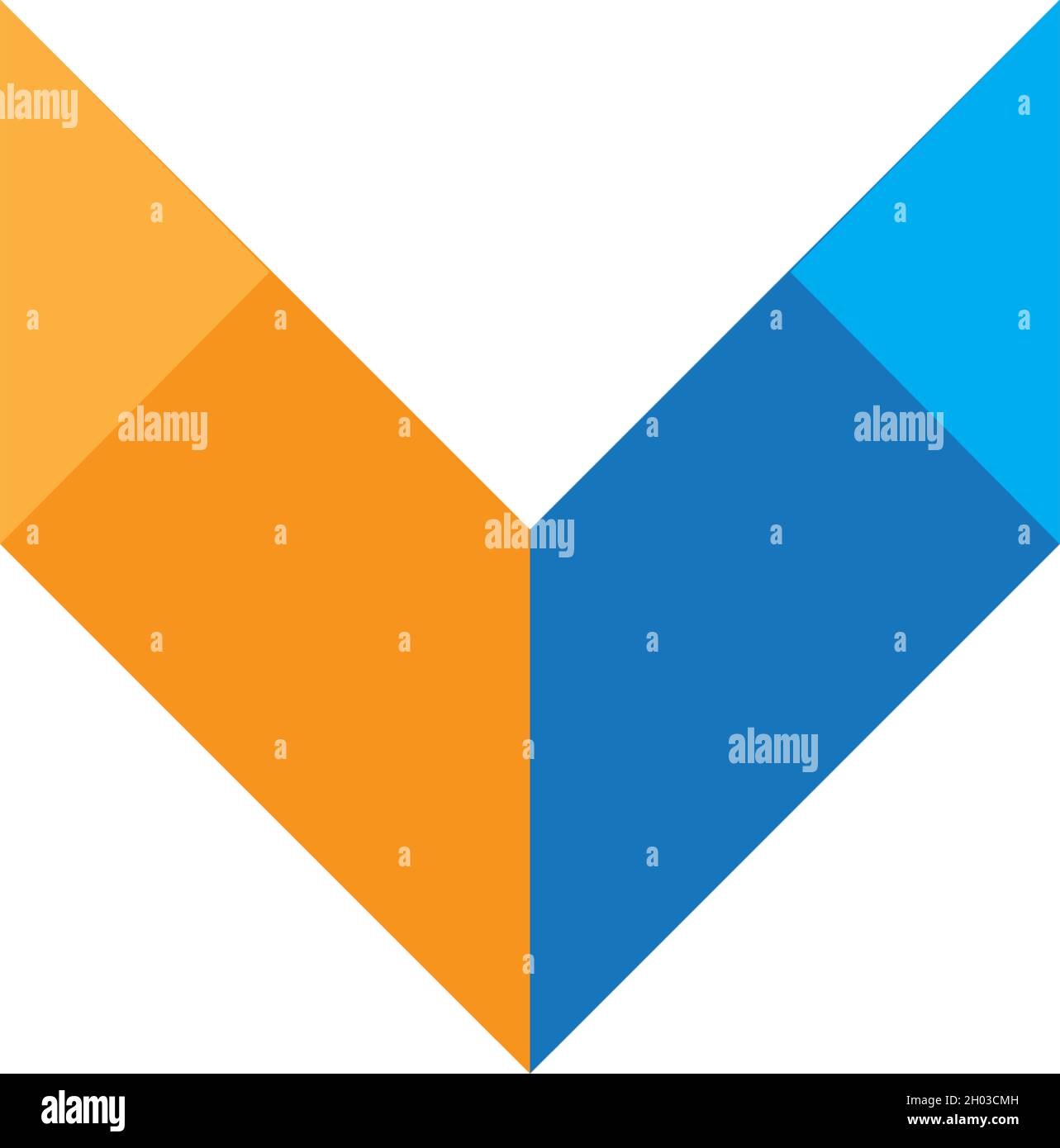 V arrow vector vectors hi-res stock photography and images - Alamy