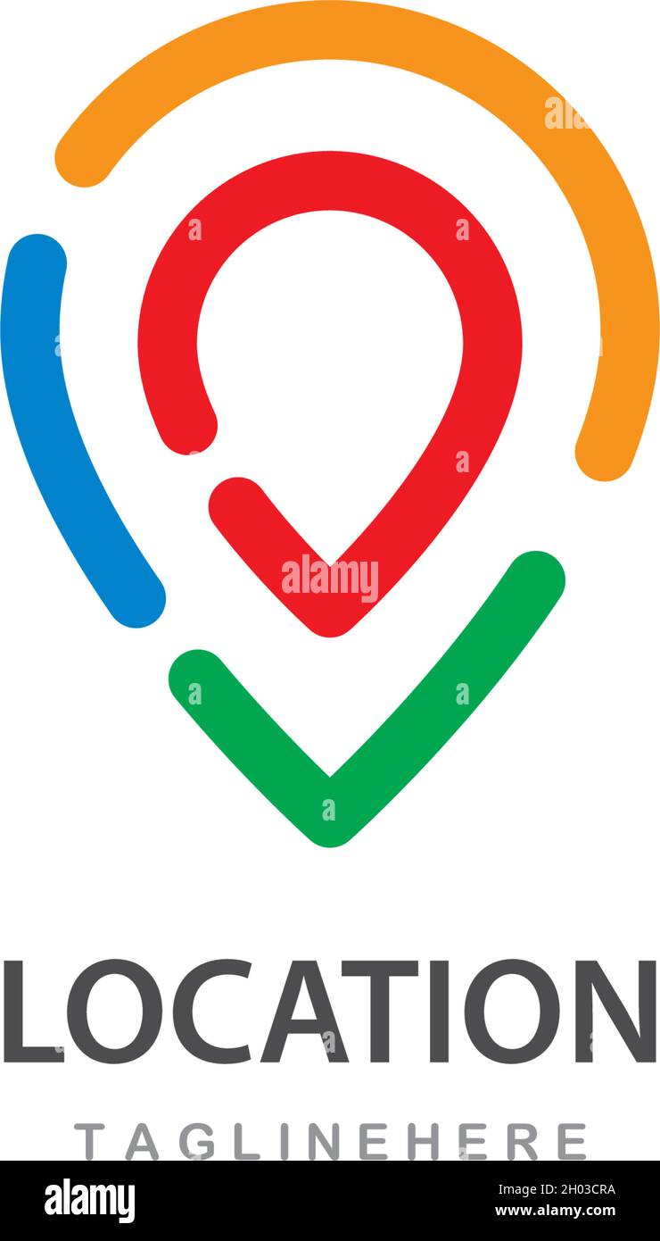 Location point Logo vector template Stock Vector Image & Art - Alamy
