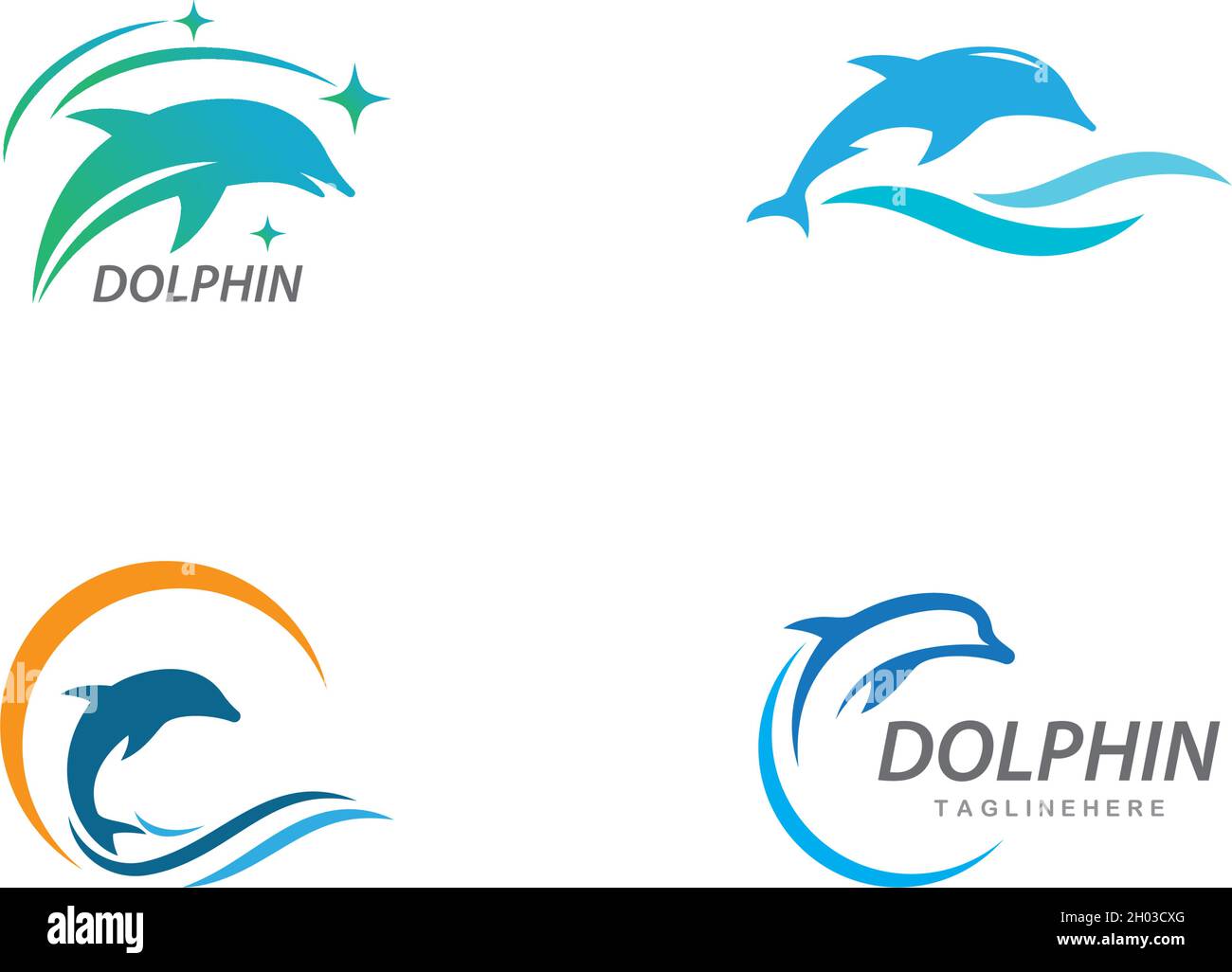 Dolphins logo Stock Vector Images - Alamy