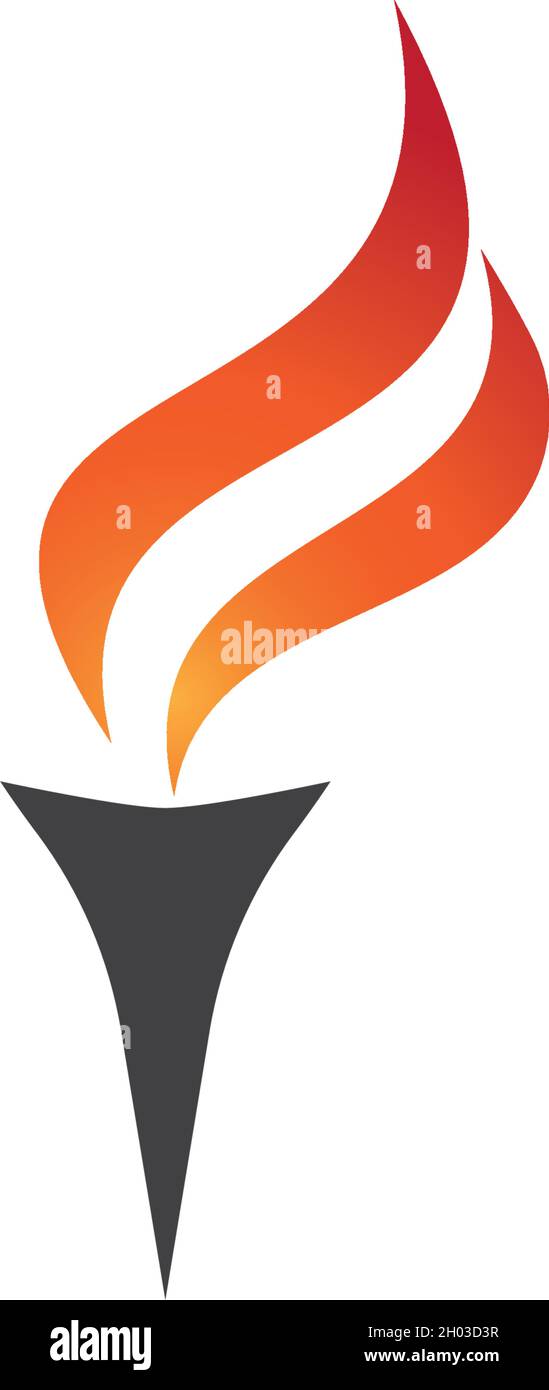 Torch logo vector template ilustration concept Stock Vector Image & Art ...
