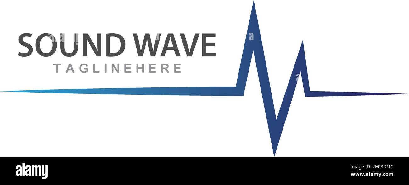 sound wave music logo vector template Stock Vector Image & Art - Alamy