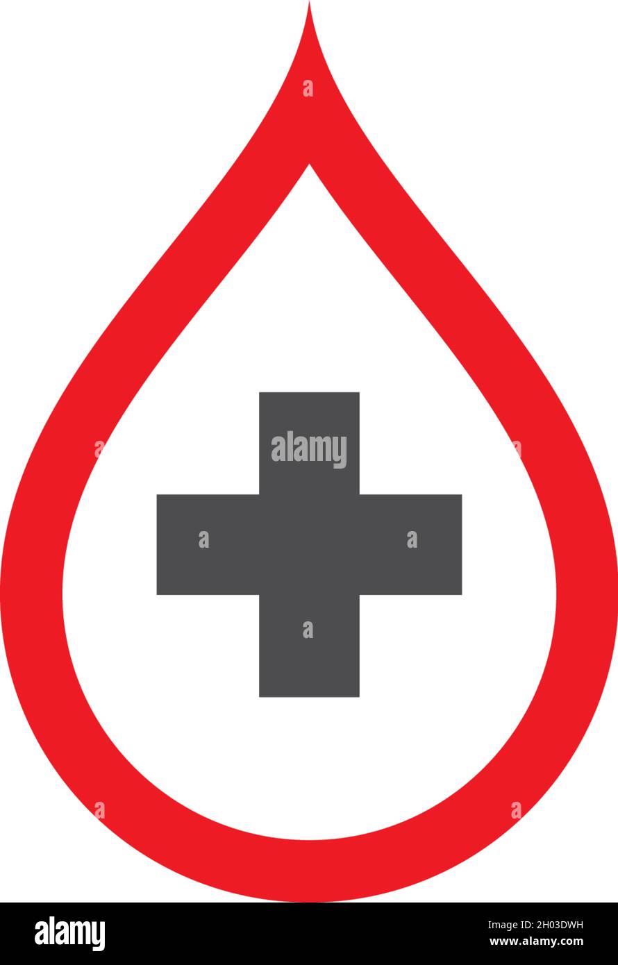 Blood ilustration logo vector template Stock Vector Image & Art - Alamy