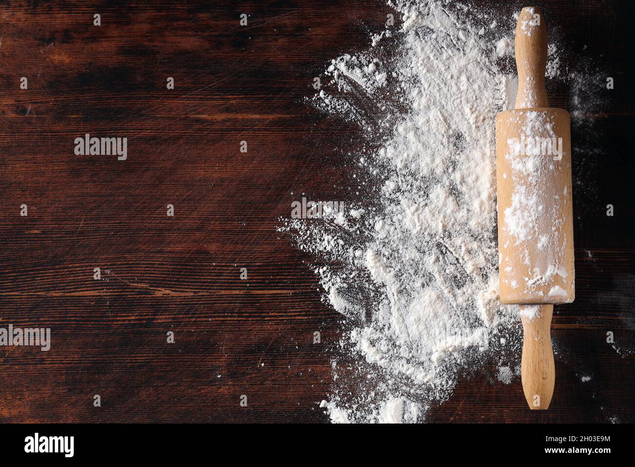 flour food background for baking bread pizza pasta Stock Photo - Alamy