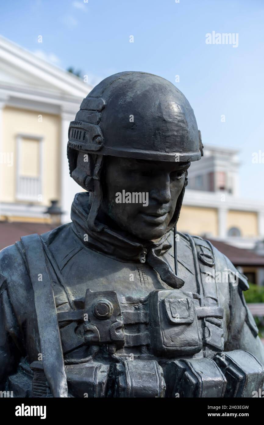 Simferopol, Crimea-June 23, 2021: Monument to the great soldier on the ...