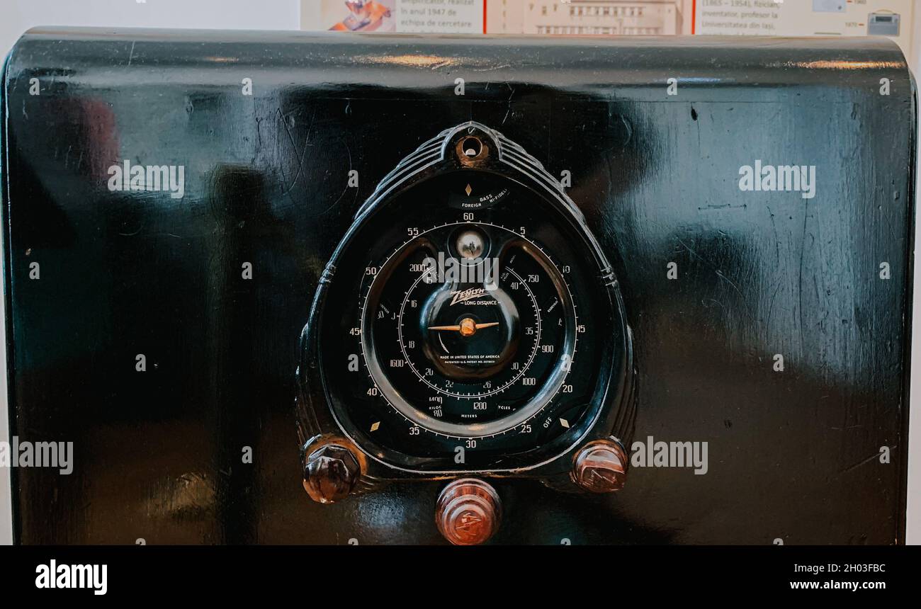 IASI, ROMANIA - Sep 24, 2021: The items displayed in the Palace of ...