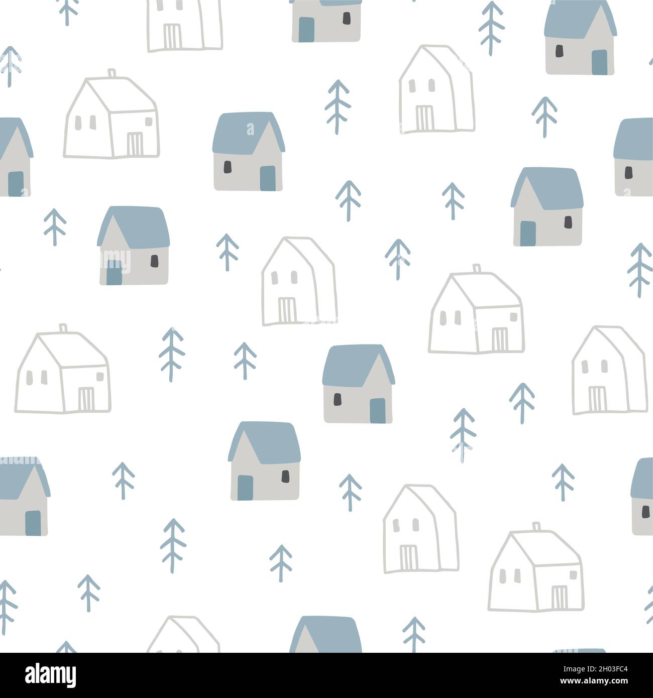 Winter woodland sweden Stock Vector Images - Alamy