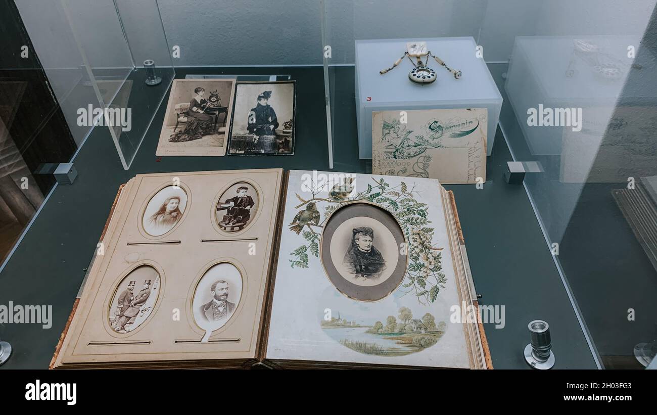 IASI, ROMANIA - Sep 24, 2021: The items displayed in the Palace of ...