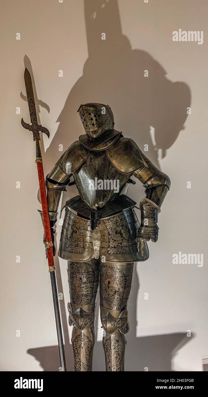 IASI, ROMANIA - Sep 24, 2021: The items displayed in the Palace of ...