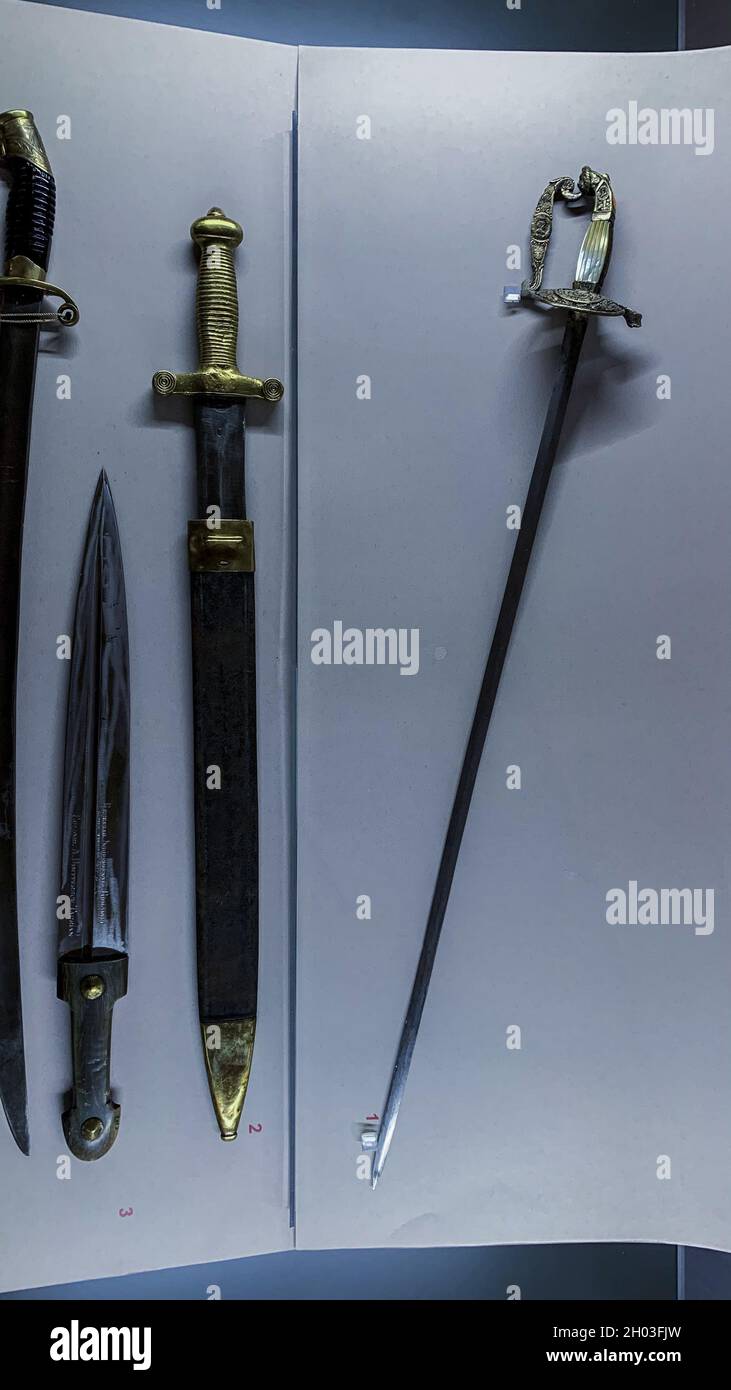 IAS, ROMANIA - Sep 02, 2021: The items displayed in the Palace of ...