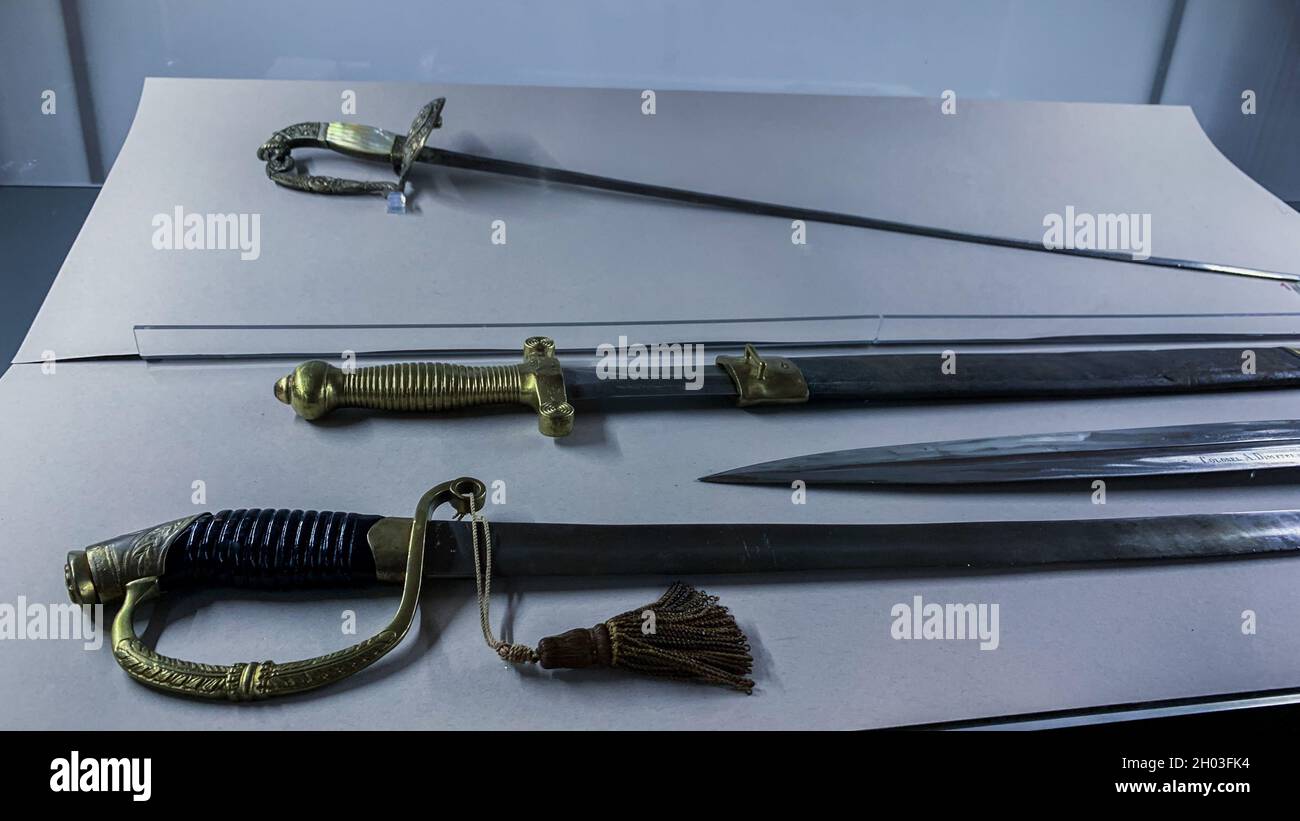 IAS, ROMANIA - Sep 02, 2021: The items displayed in the Palace of ...