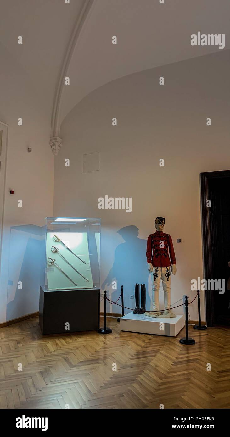 IAS, ROMANIA - Sep 02, 2021: The items displayed in the Palace of ...