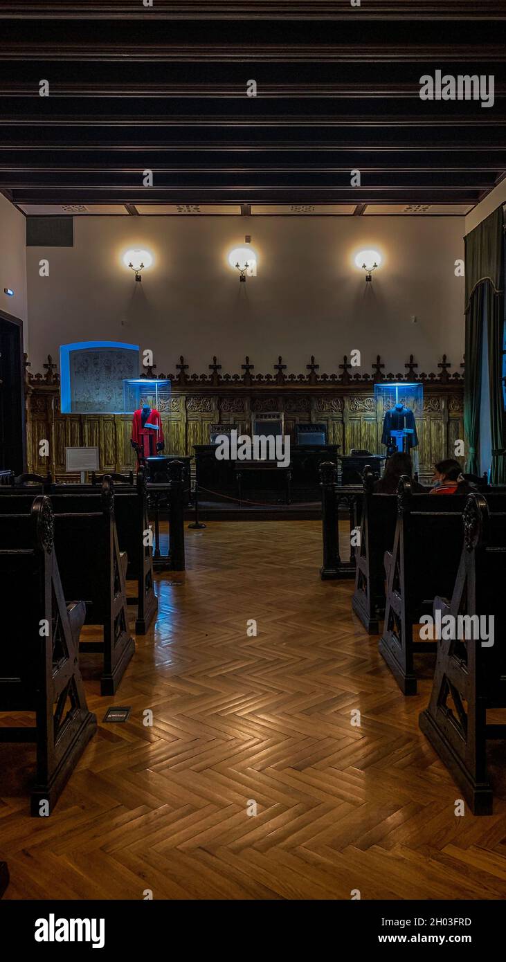 IAS, ROMANIA - Sep 02, 2021: The items displayed in the Palace of ...