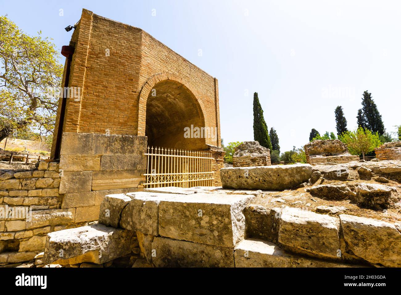 Ruins of the Temple of Apollo at Gortys, Crete Stock Photo - Alamy