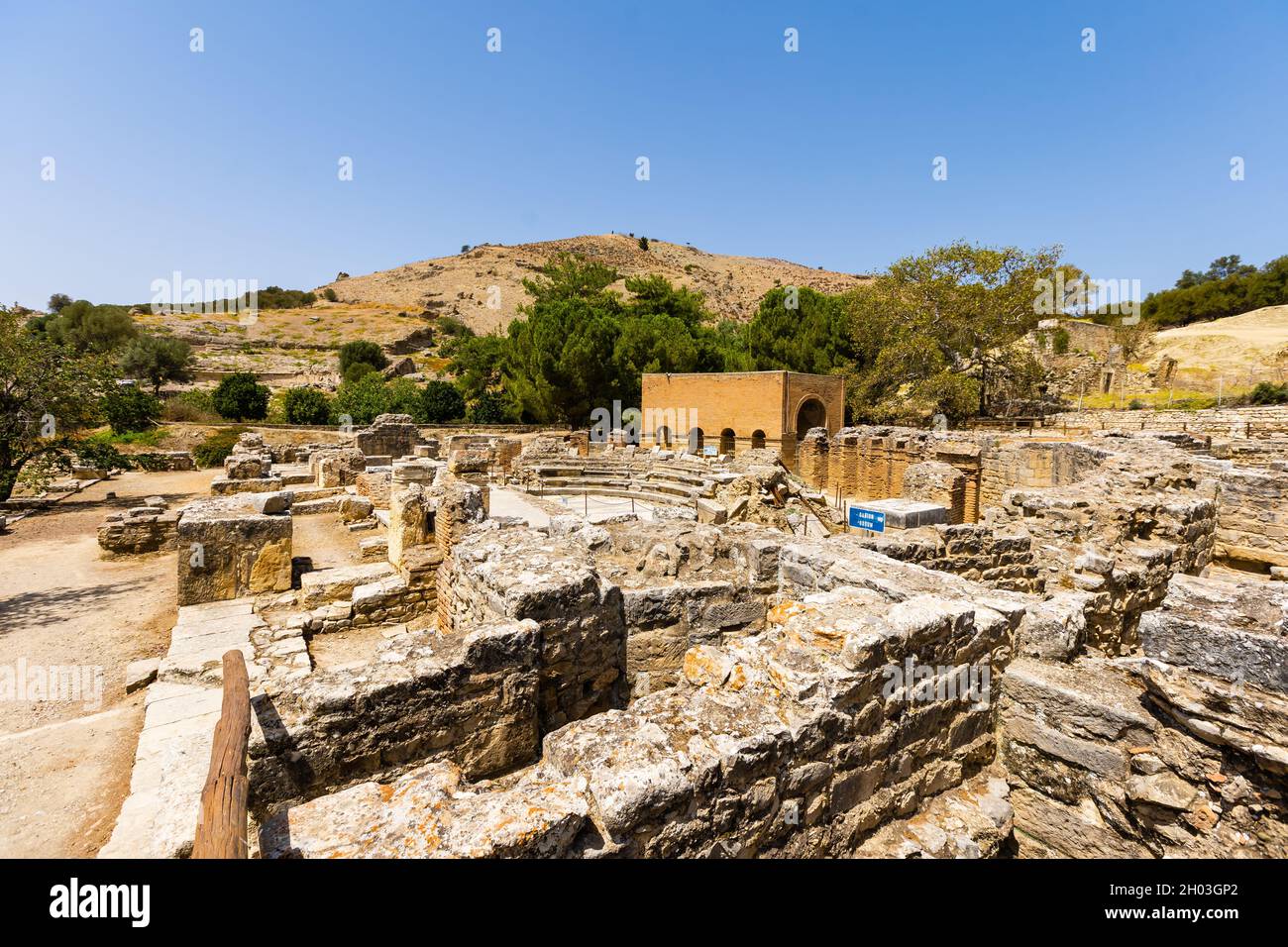 Ruins of the Temple of Apollo at Gortys, Crete Stock Photo - Alamy