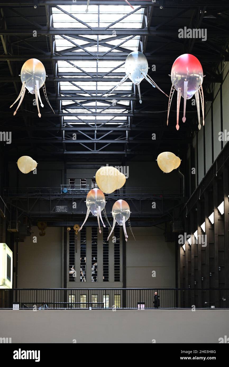 Tate Modern, London UK. 11 October 2021. Hyundai Commission: Anicka Yi ...