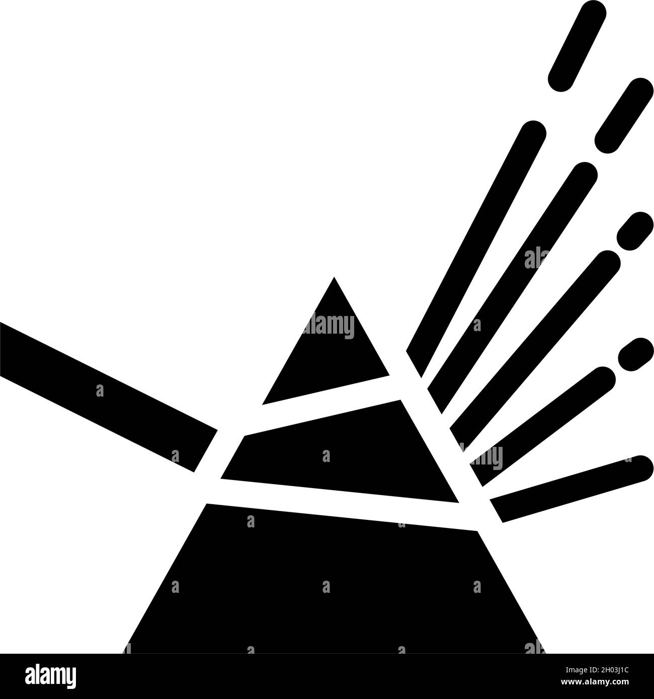 Prism light experiment Black and White Stock Photos & Images - Alamy