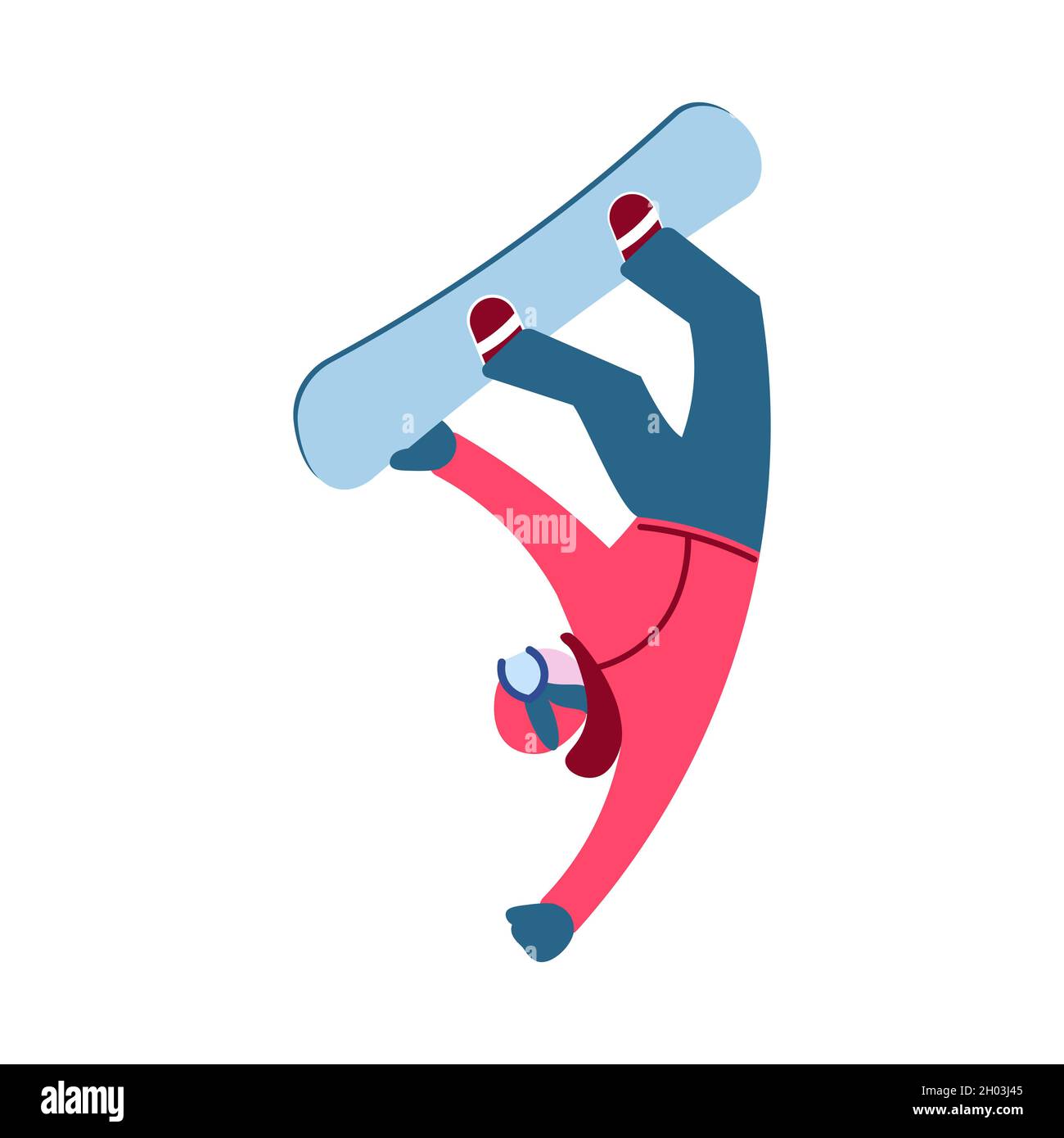 Snowboarder performing trick snow hi-res stock photography and images ...