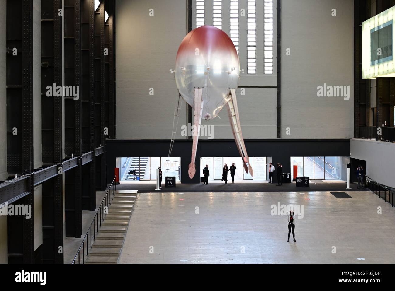 Tate Modern, London UK. 11 October 2021. Hyundai Commission: Anicka Yi ...