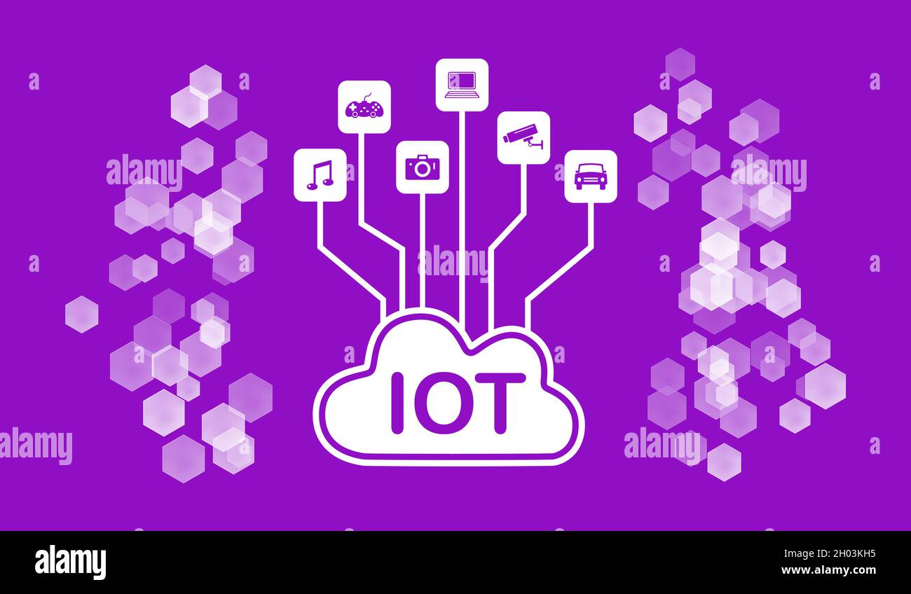 Illustration of an iot concept Stock Photo - Alamy