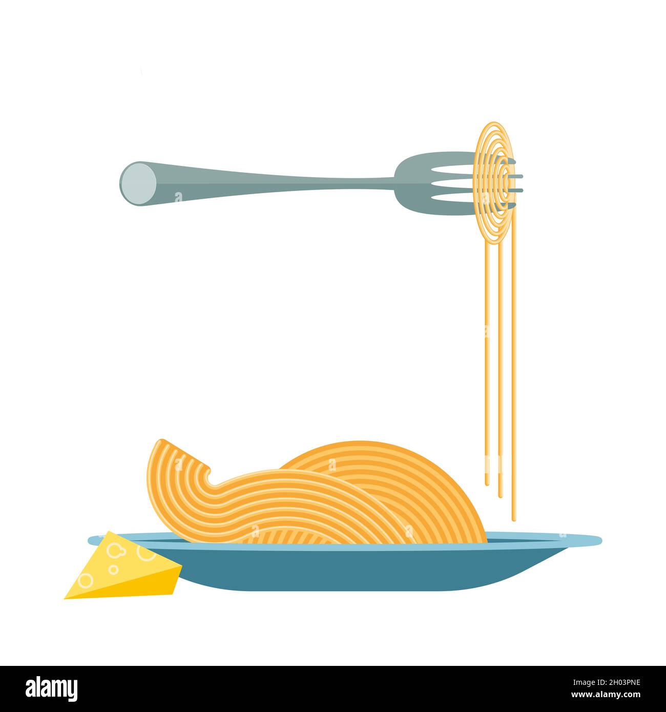 Pasta Fork Vector