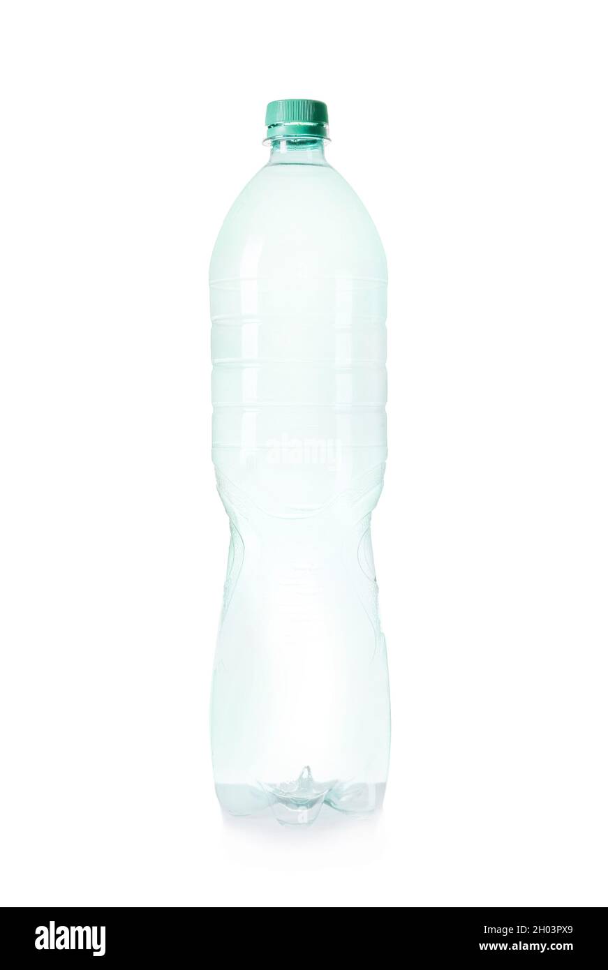 One plastic bottle on white background. Recycle concept Stock Photo - Alamy