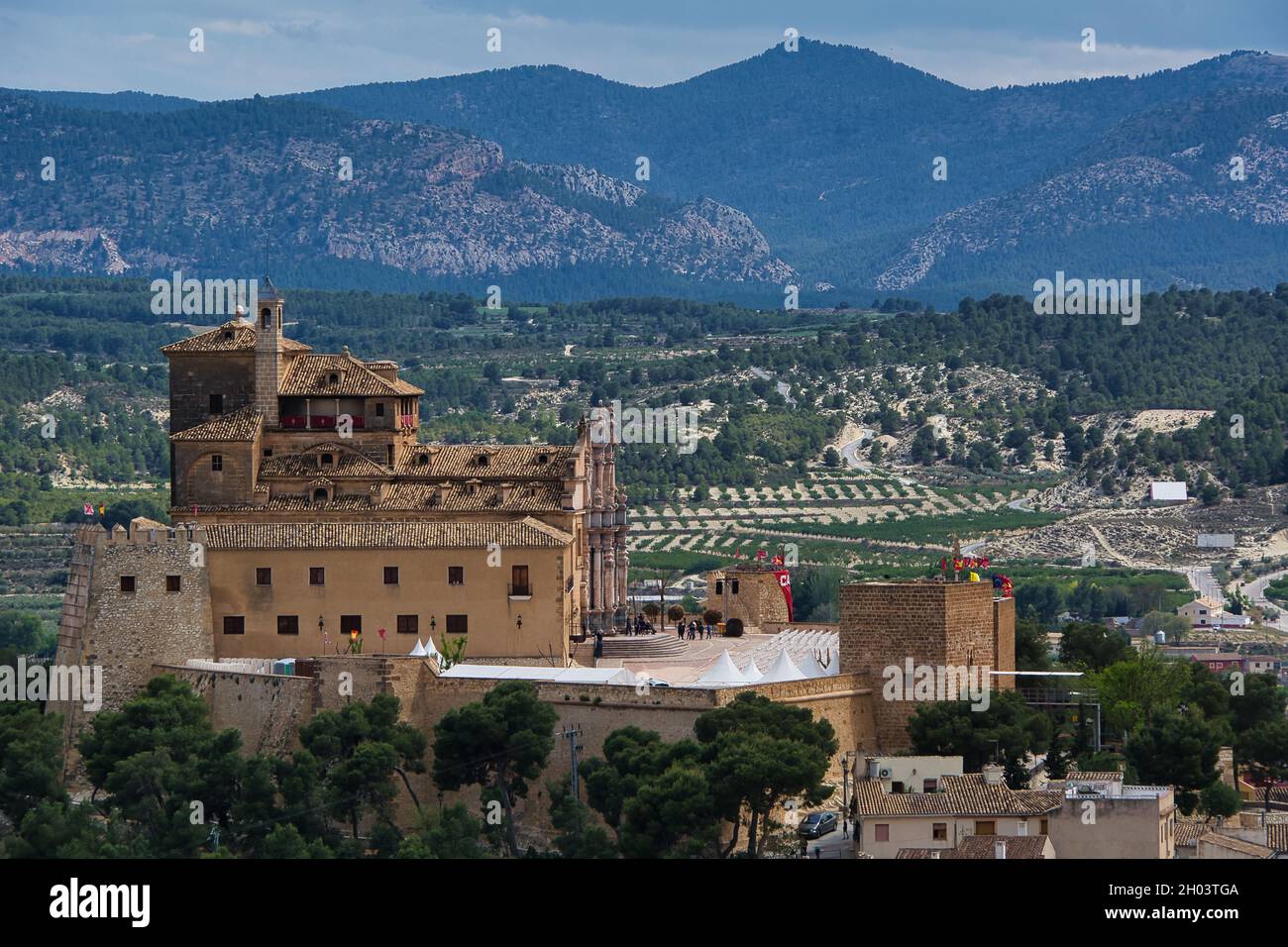 Old cityscape of Caravaca, Spain Stock Photo - Alamy