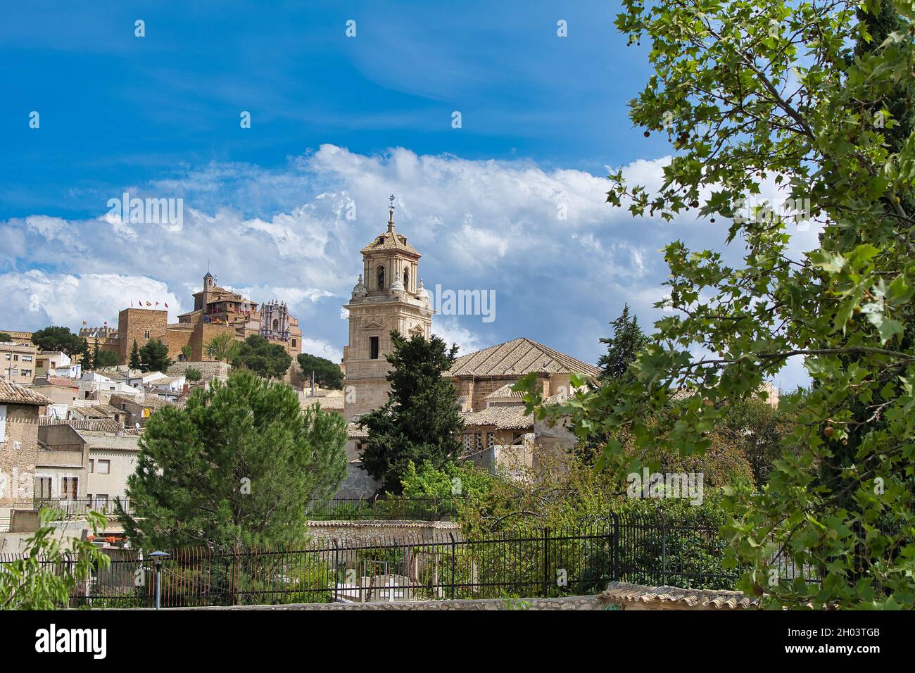 Old building with a tower in Caravaca, Spain Stock Photo - Alamy
