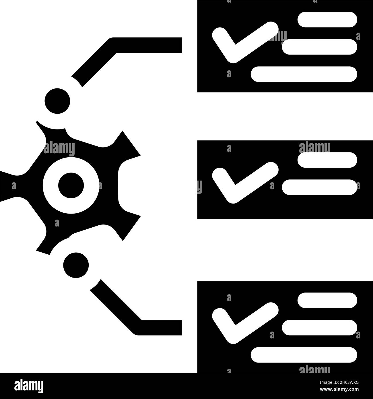 system monitoring glyph icon vector illustration Stock Vector Image ...