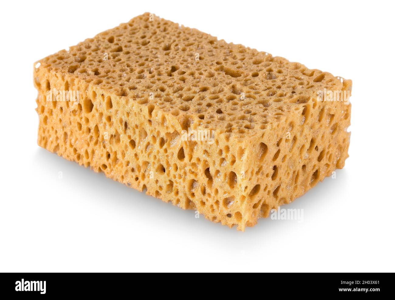 new sponge for cleaning isolated on white background Stock Photo - Alamy