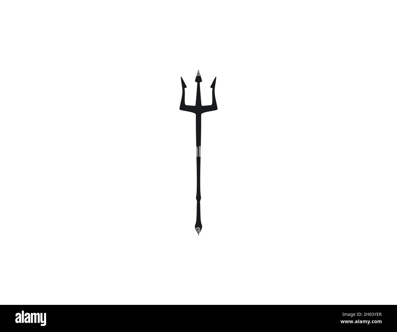 Vector illustration. Hell instrument trident icon Stock Vector Image ...