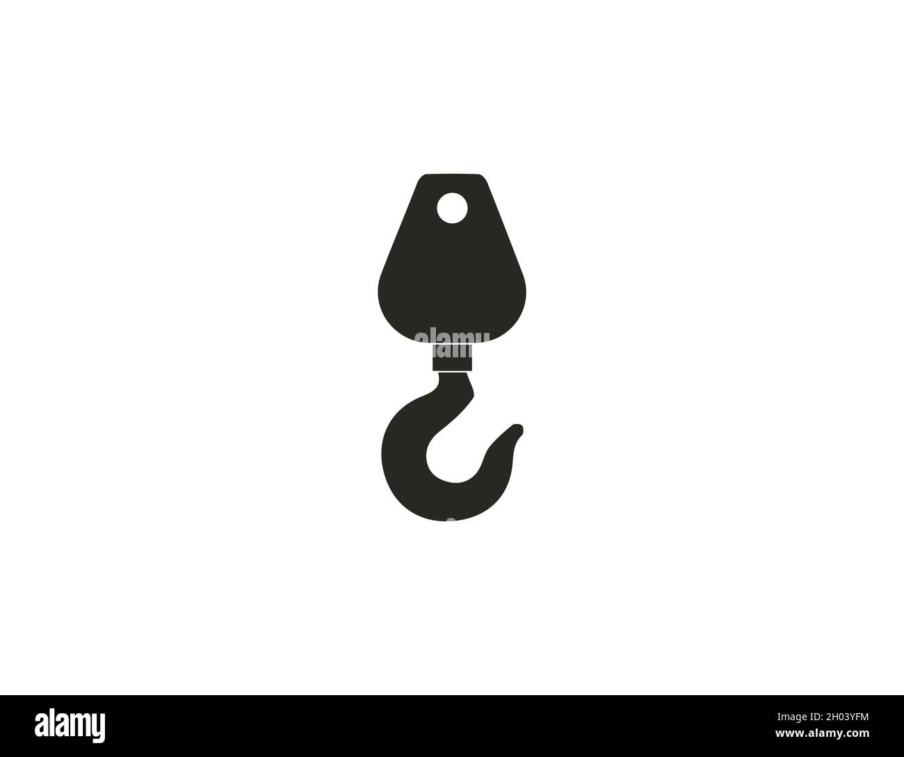 Vector illustration. Crane, hook industrial lift icon Stock Vector ...