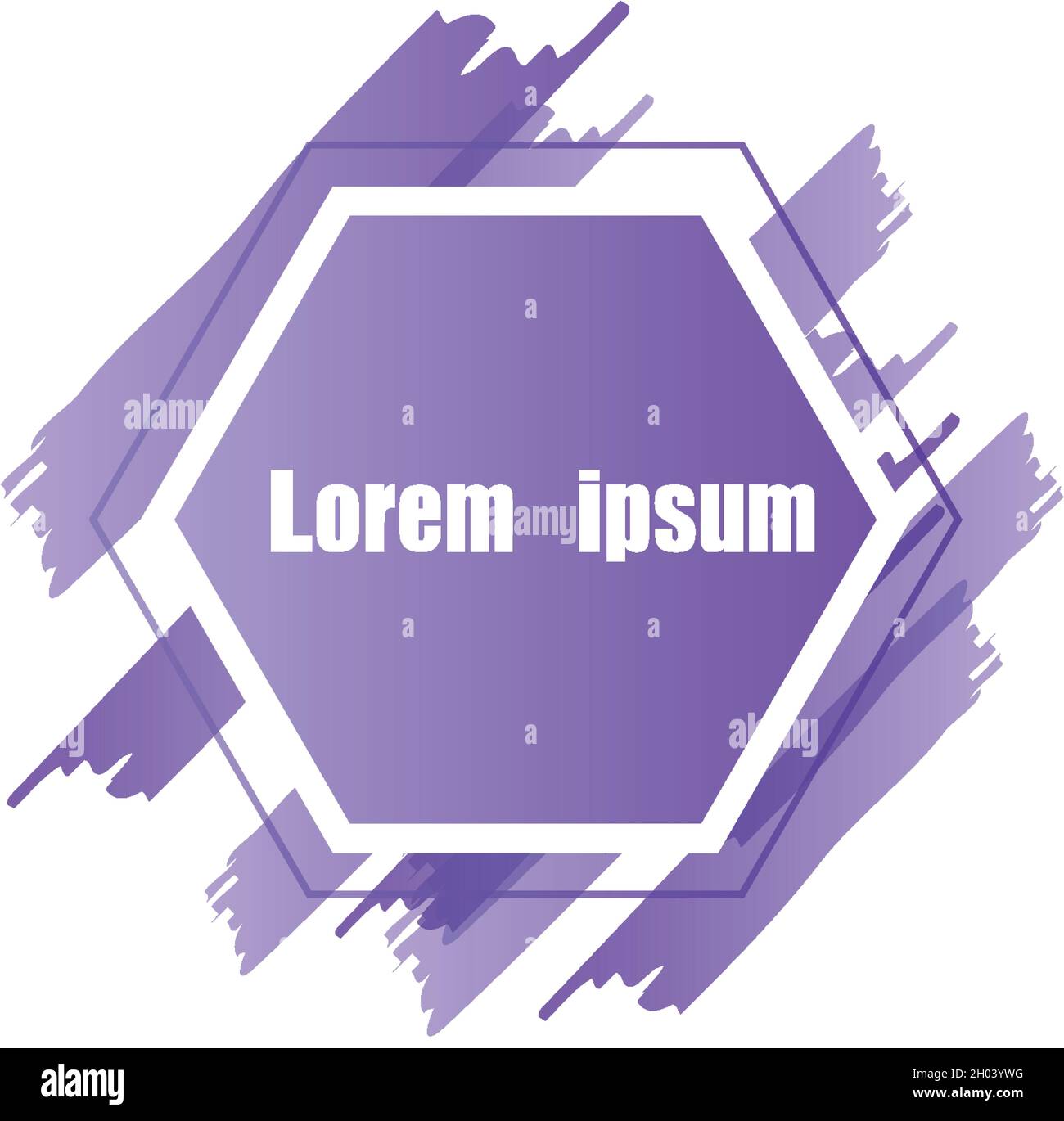 Hexagon purple gradient abstract banner template illustration Stock ...