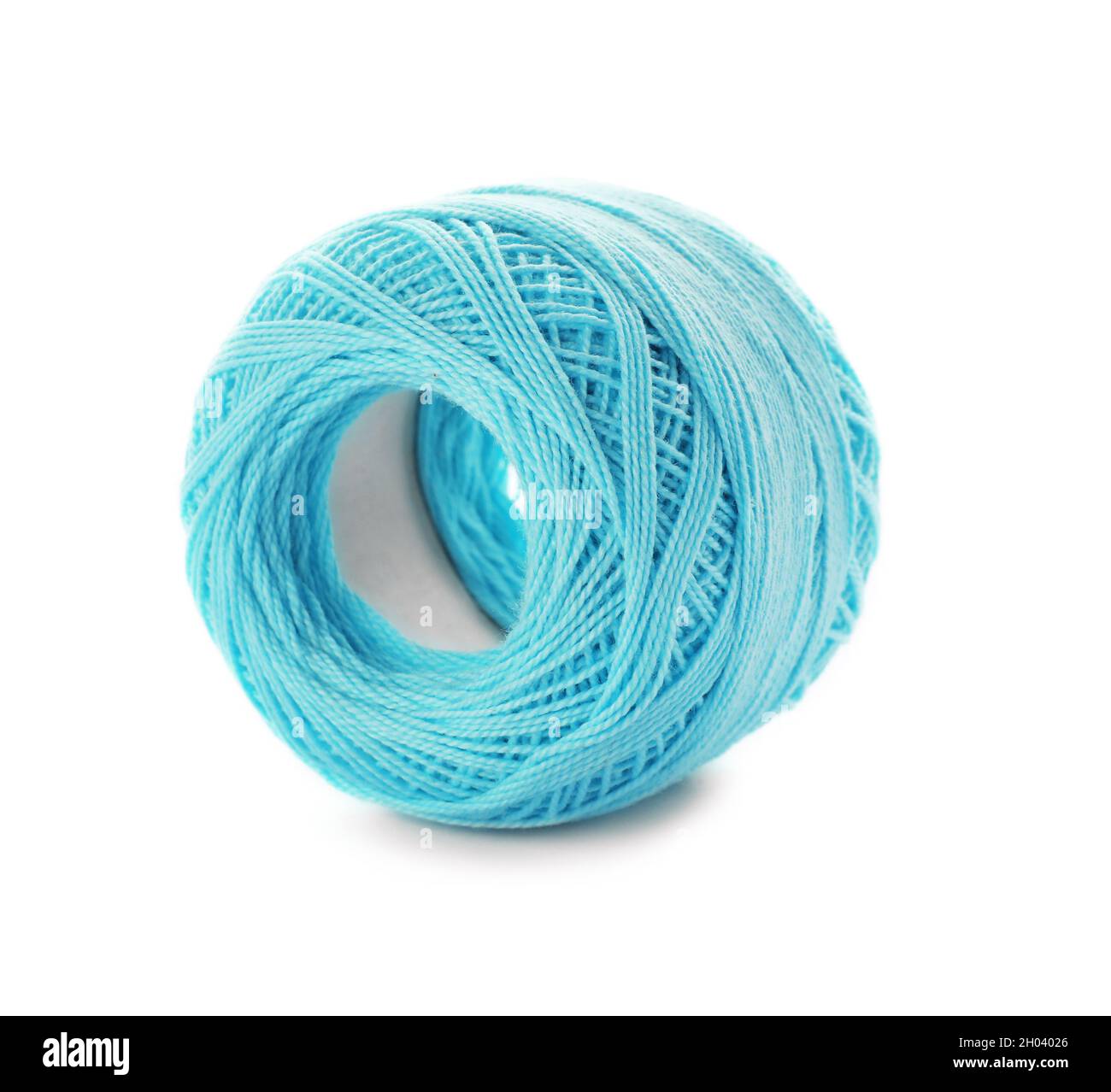 Color thread on white background Stock Photo - Alamy