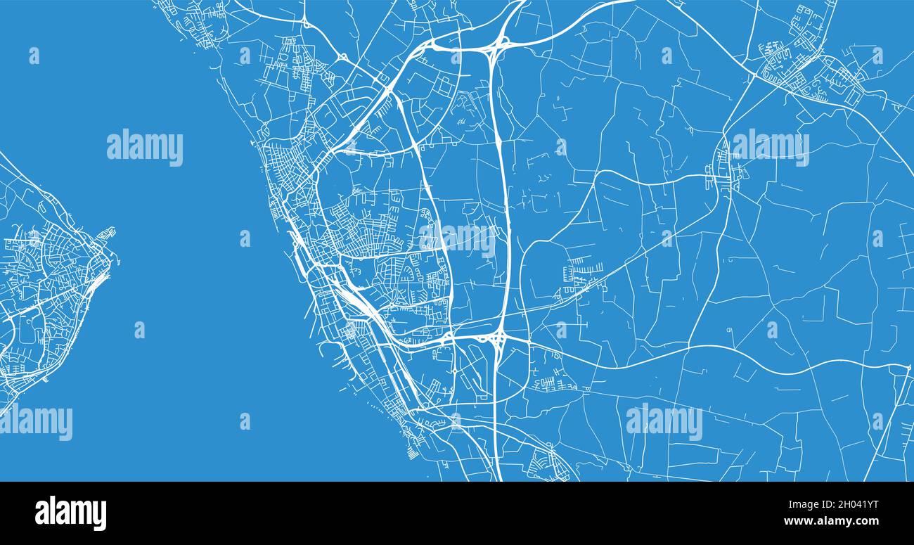 Urban vector city map of Helsinborg, Sweden, Europe Stock Vector Image ...