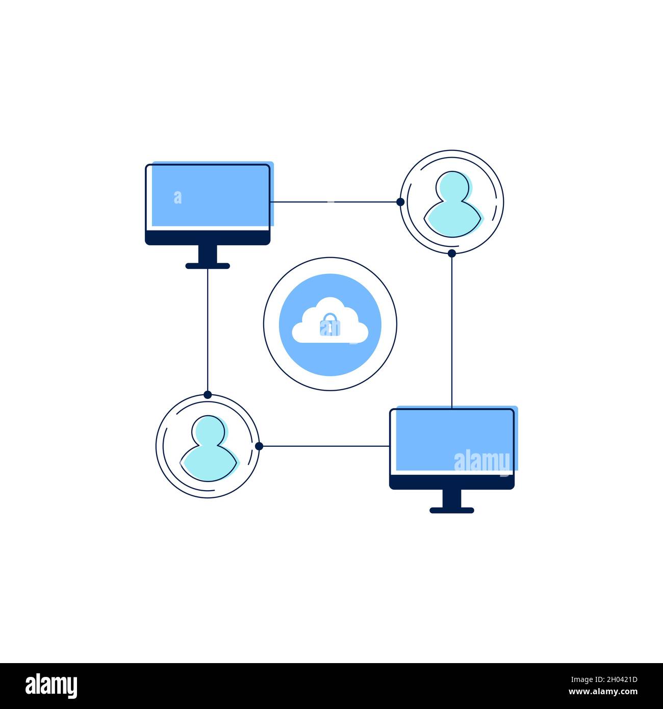 Computing network Vector icon design illustration Template Stock Photo ...