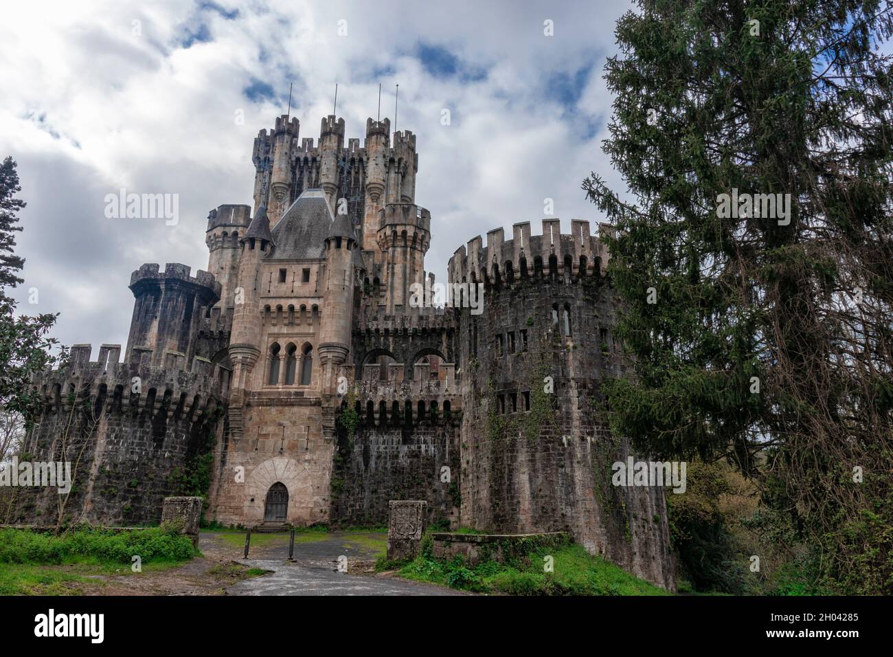 butron castle in the town of gatika in the province of vizcaya Stock ...