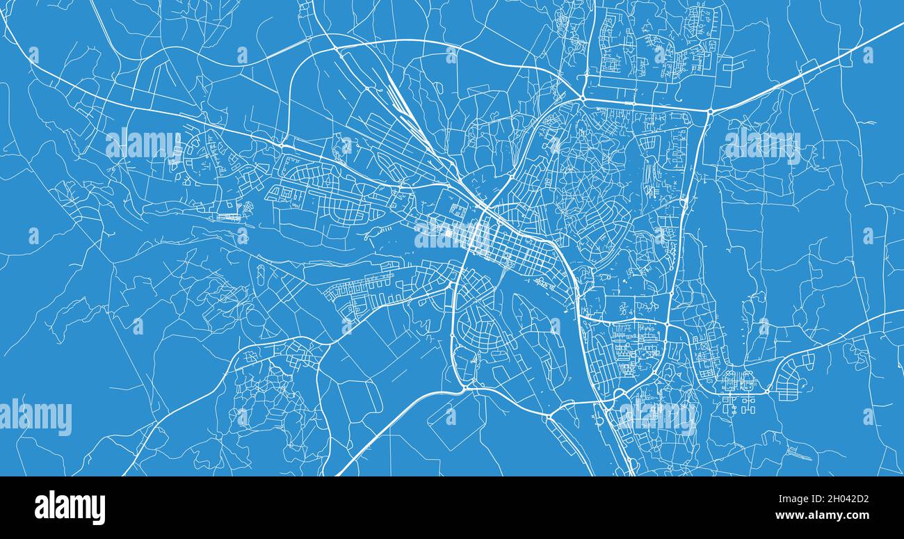 Urban vector city map of Umea, Sweden, Europe Stock Vector Image & Art ...