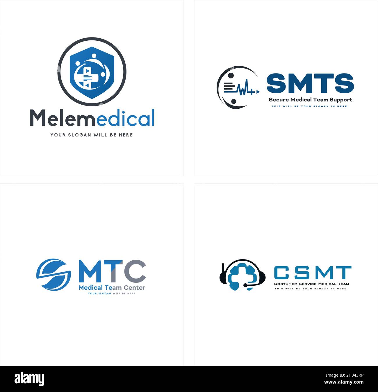 Modern set of medical service logo design Stock Vector Image & Art - Alamy