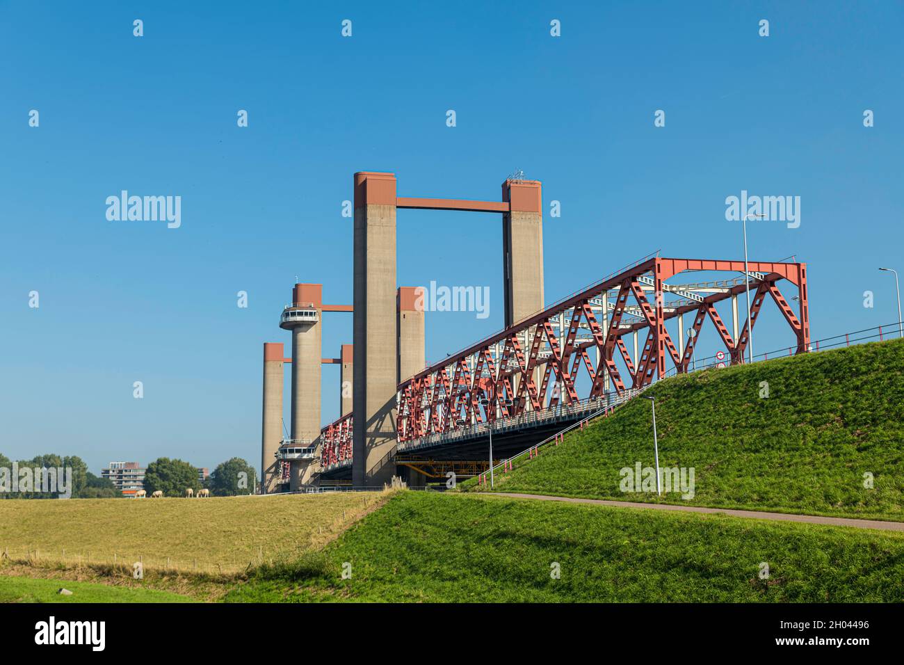 the spijkenisse bridge in holland Stock Photo - Alamy
