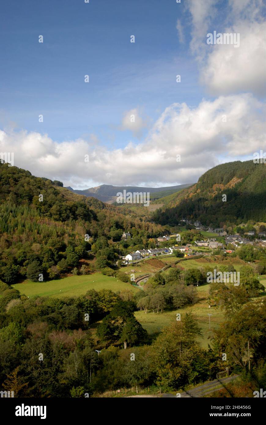 Corris village in valley hi-res stock photography and images - Alamy
