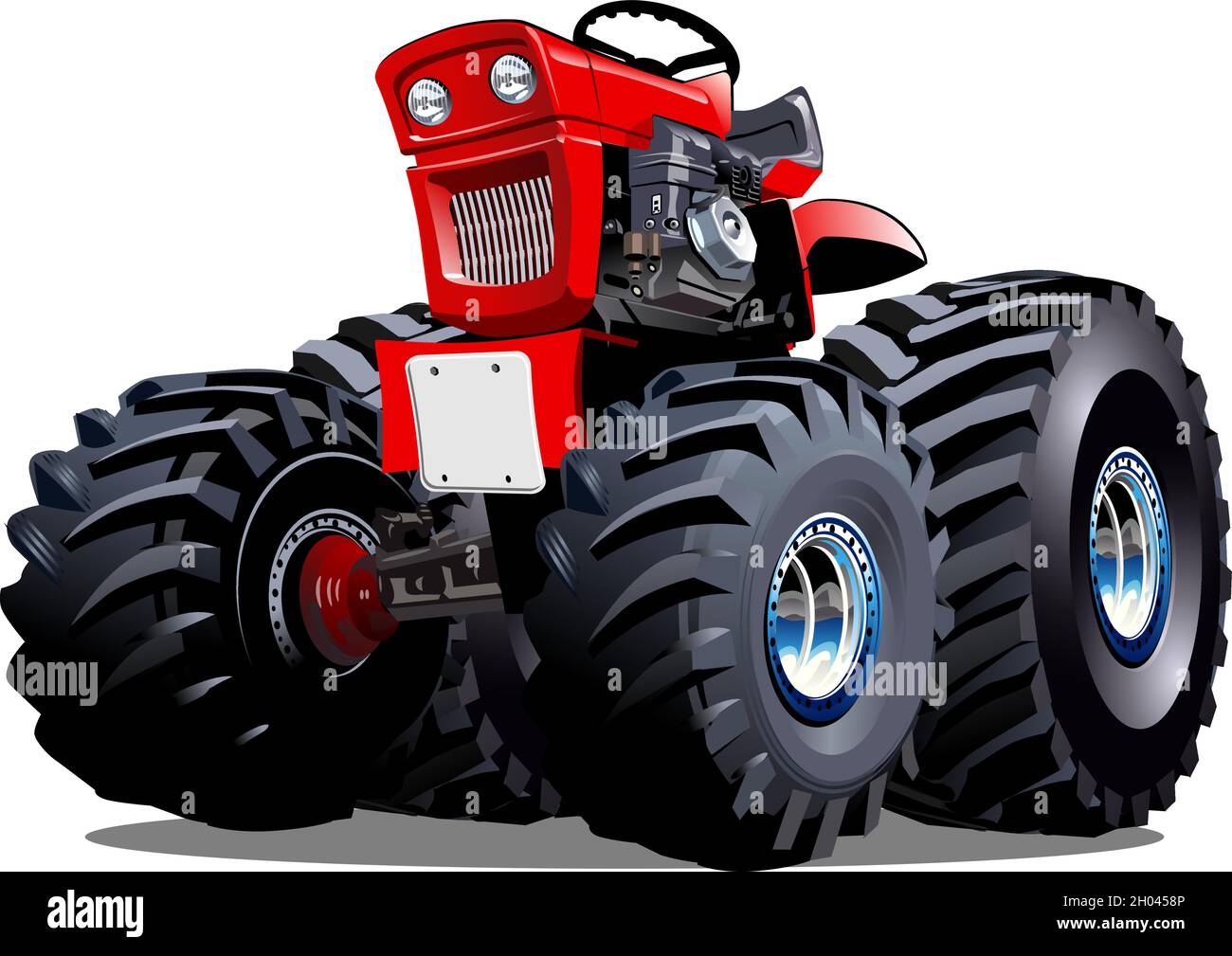 Vector Cartoon Tractor. Available EPS-10 vector format separated by ...