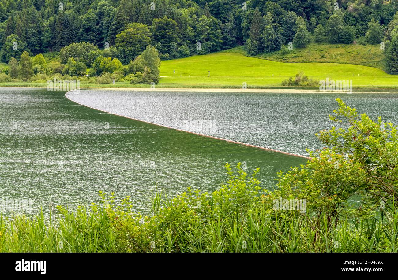 Scenery around the Grosser Alpsee, a lake near Immenstadt in Bavaria ...