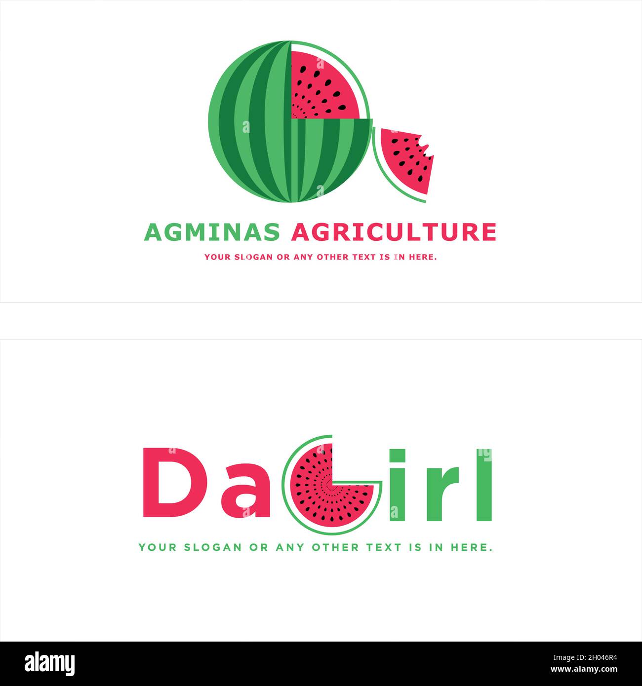Watermelon agriculture logo design Stock Vector Image & Art - Alamy