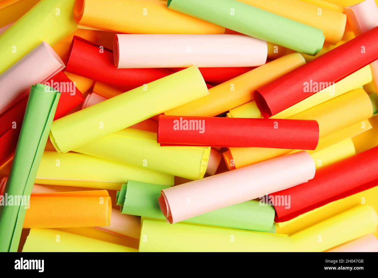 Pile of colorful paper pieces for lottery as background Stock Photo - Alamy