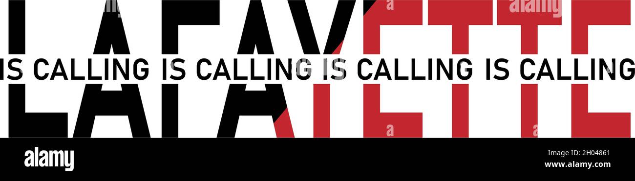 Lafayette. Colorful typography text banner. Vector the word lafayette ...