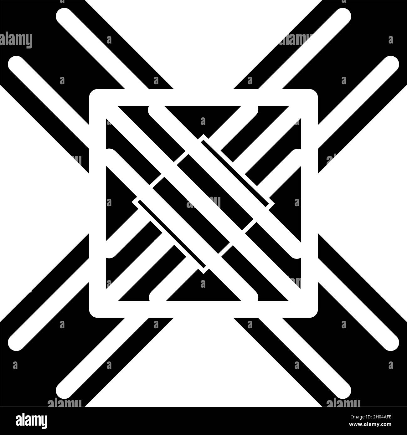 metal structure building part glyph icon vector illustration Stock ...