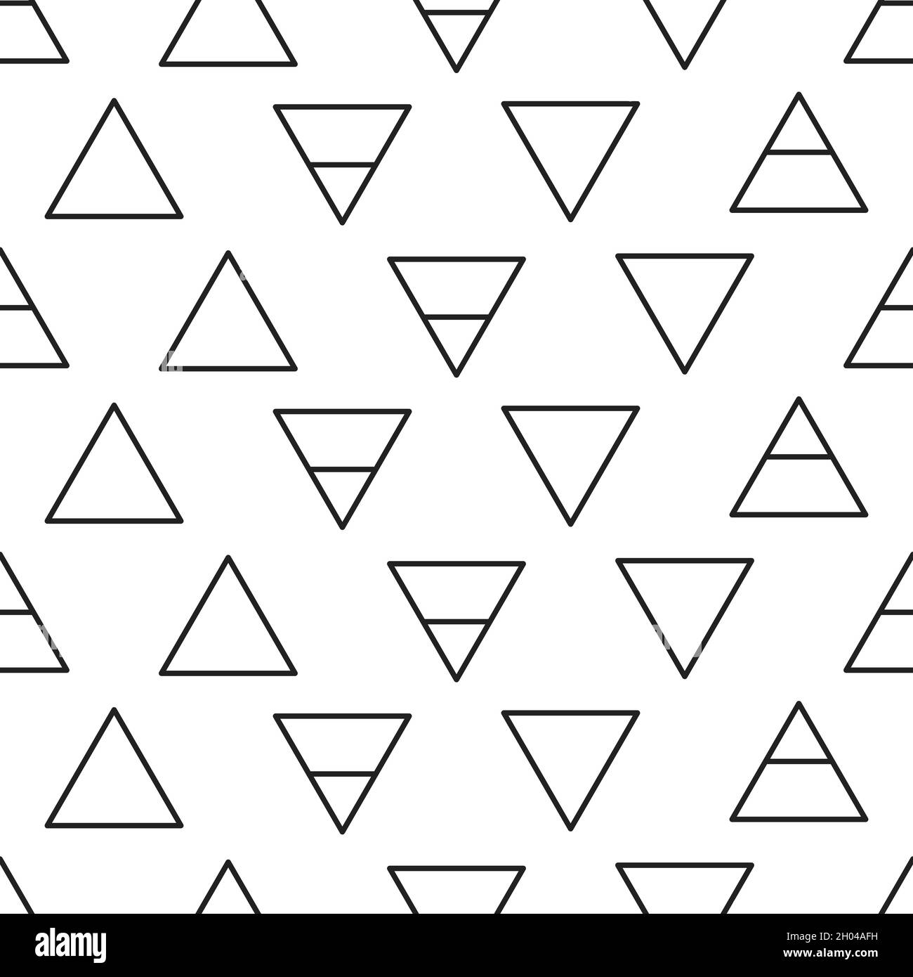 Graphic geometric linear triangles Black and White Stock Photos ...