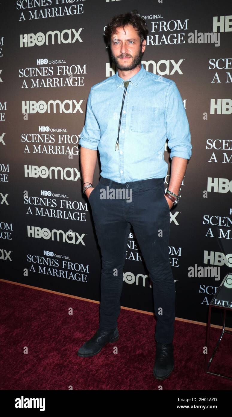 New York, NY, USA. 10th Oct, 2021. Michael Aloni at the HBOMAX premiere ...