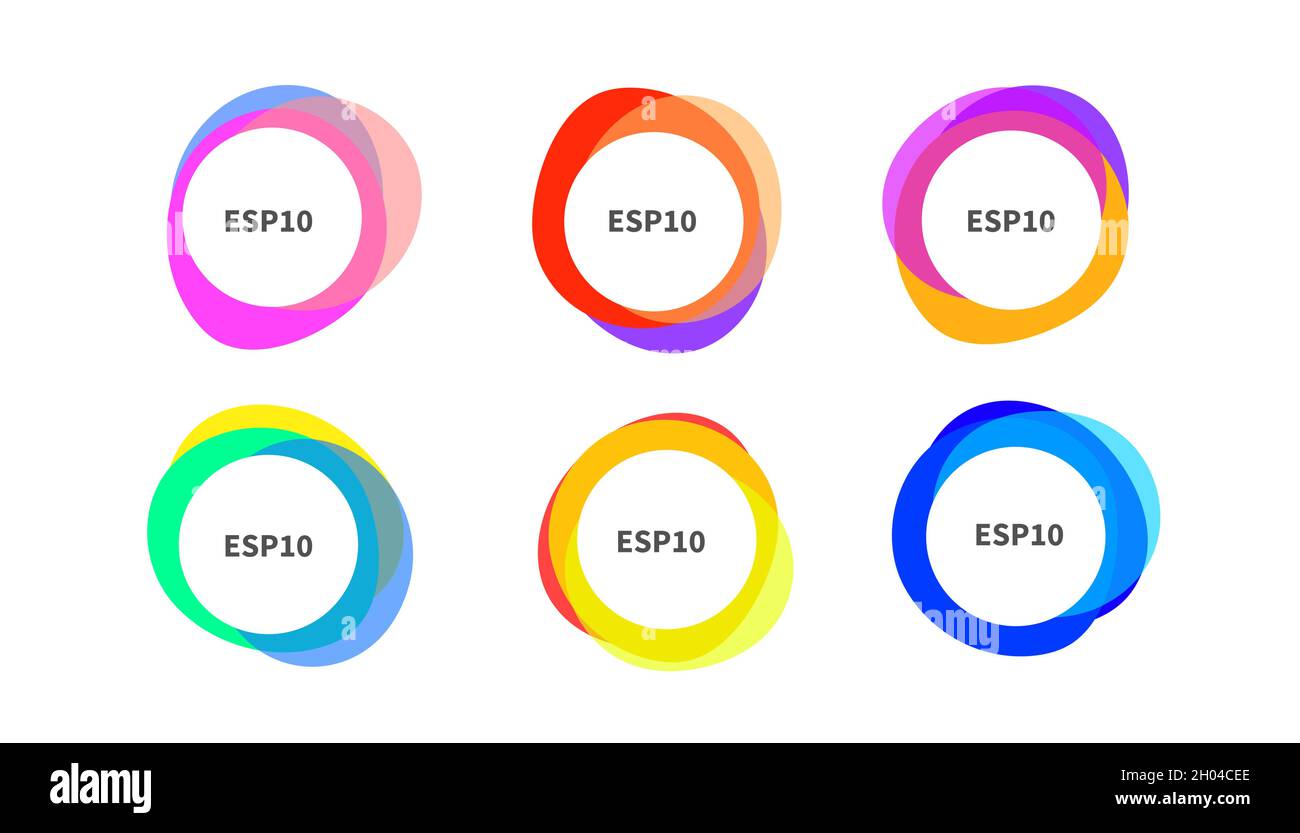 Circle frame. Set of round shapes isolated Stock Vector Image & Art - Alamy